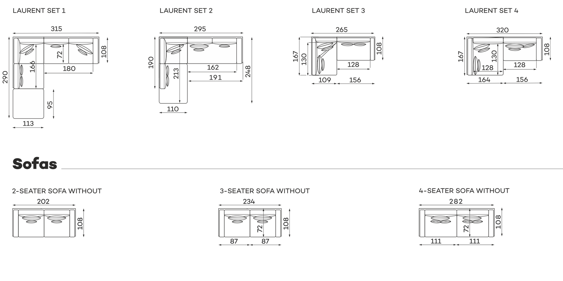 Modulinė sofa Laurent- Sofalova.lt | sofos, sofos lovos, kampines sofos ...